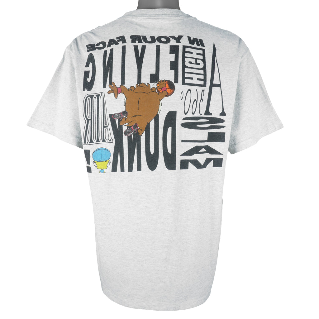 Vintage Looney Tunes (Changes) - Taz Slam Dunk Basketball T-Shirt 1991 ...
