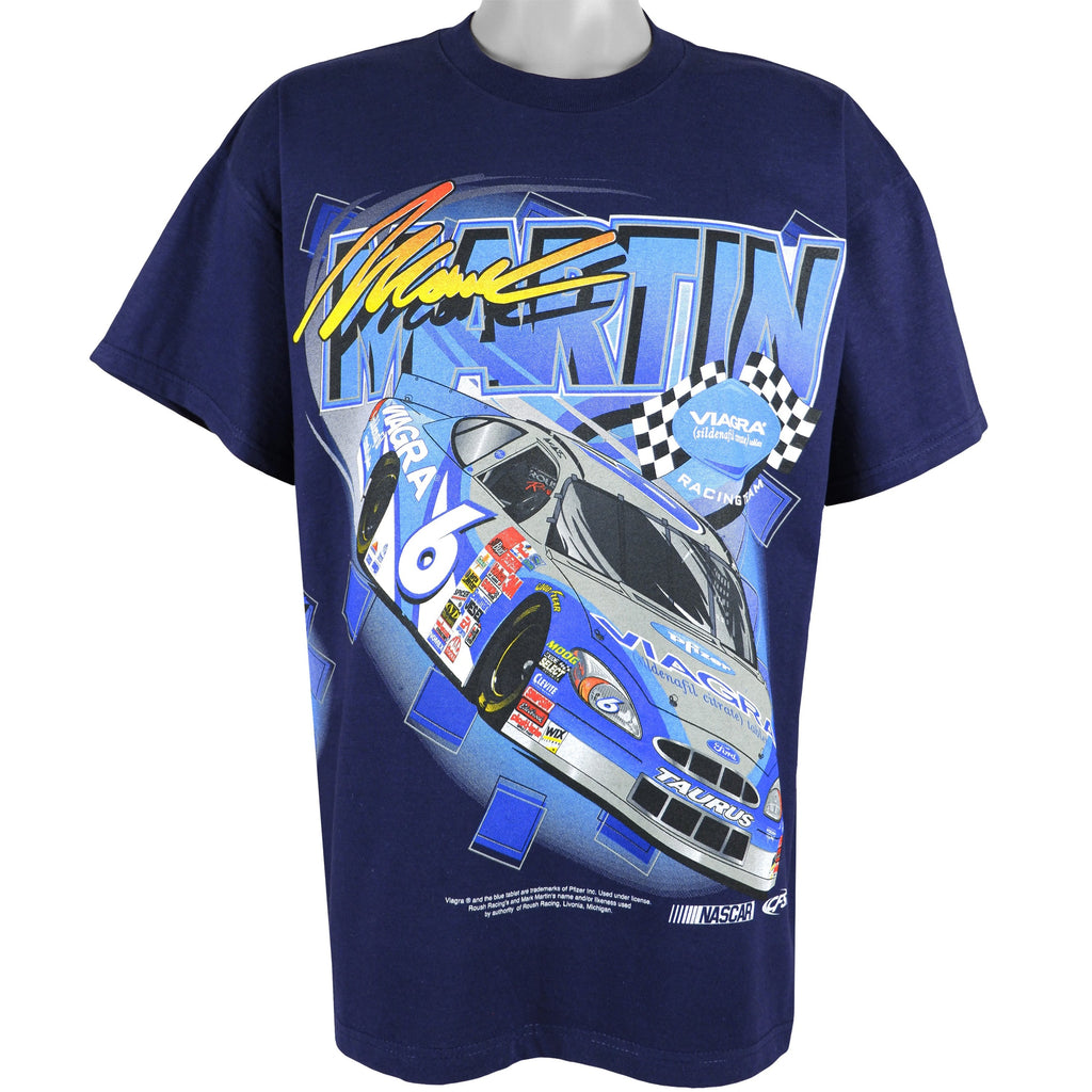 Vintage NASCAR (Delta) - Mark Martin Roush Racing Deadstock T-Shirt ...