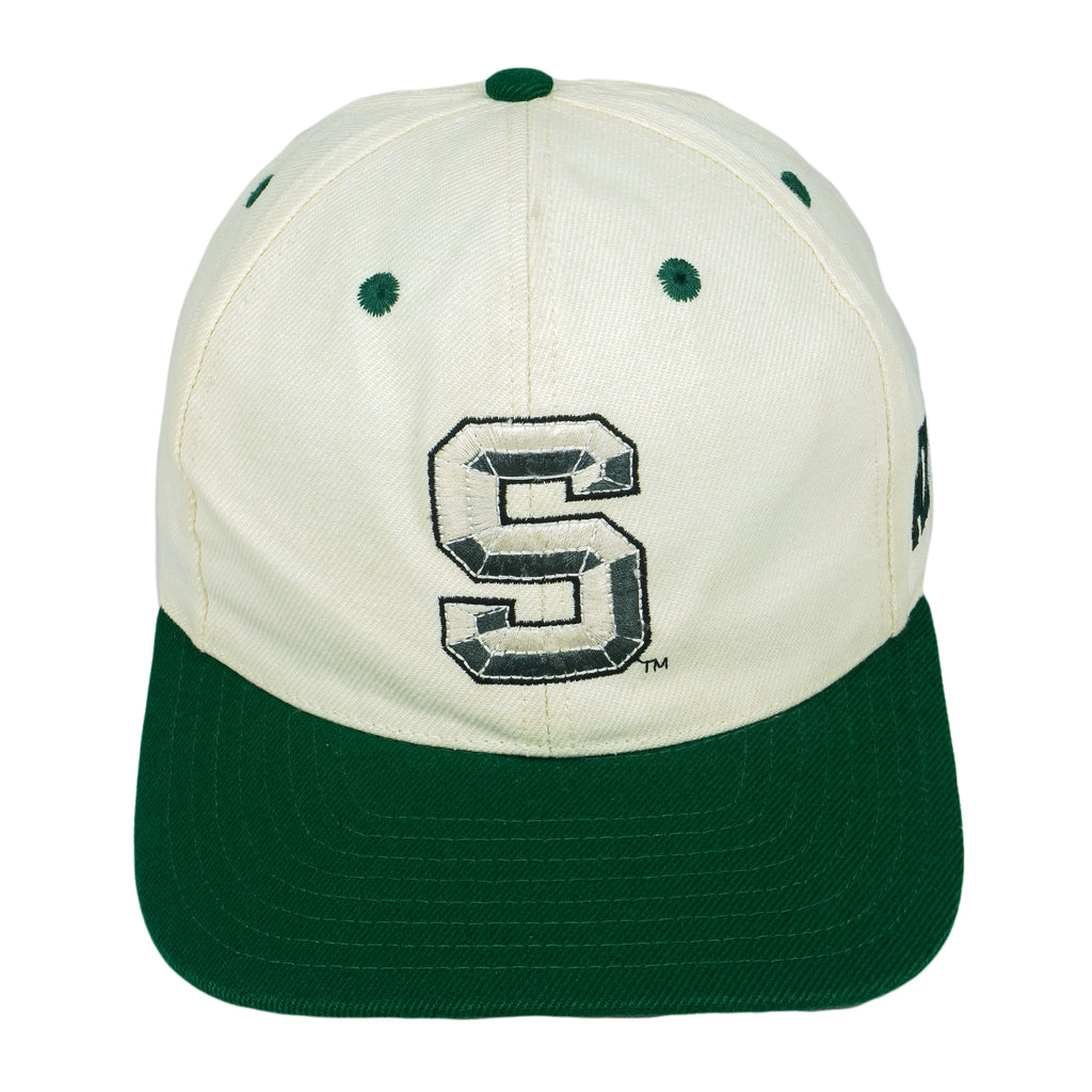 Vintage Reebok - Michigan State Spartans Snapback Hat 1990s OSFA ...