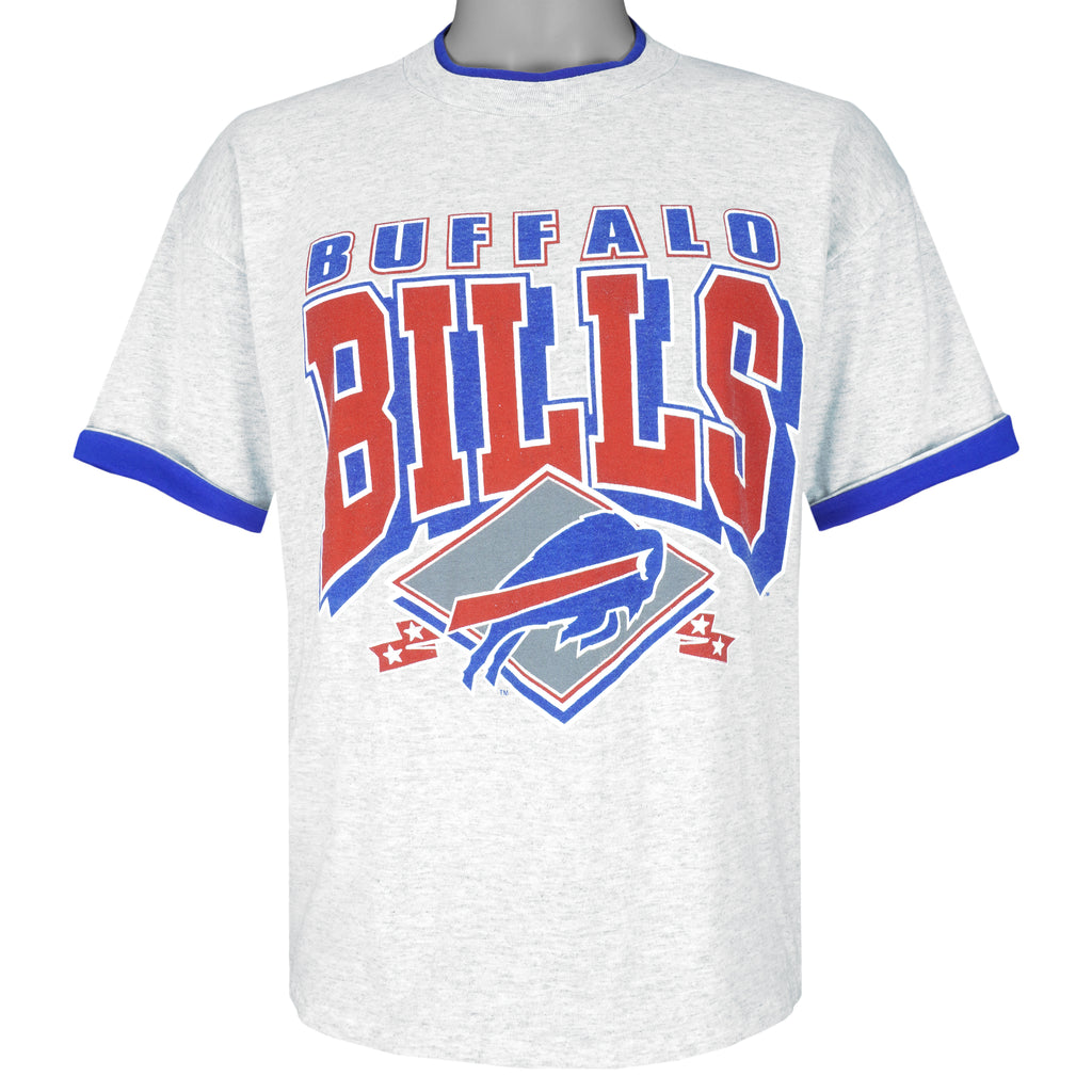 Vintage NFL (Trench) - Buffalo Bills Big Spell-Out T-Shirt 1990's X ...