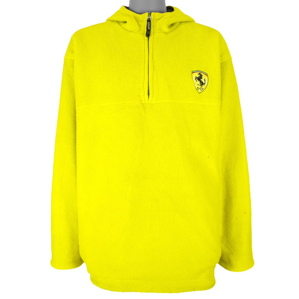 Vintage - Ferrari F1 Black & Yellow Reversible Fleece Pullover 1990s X ...