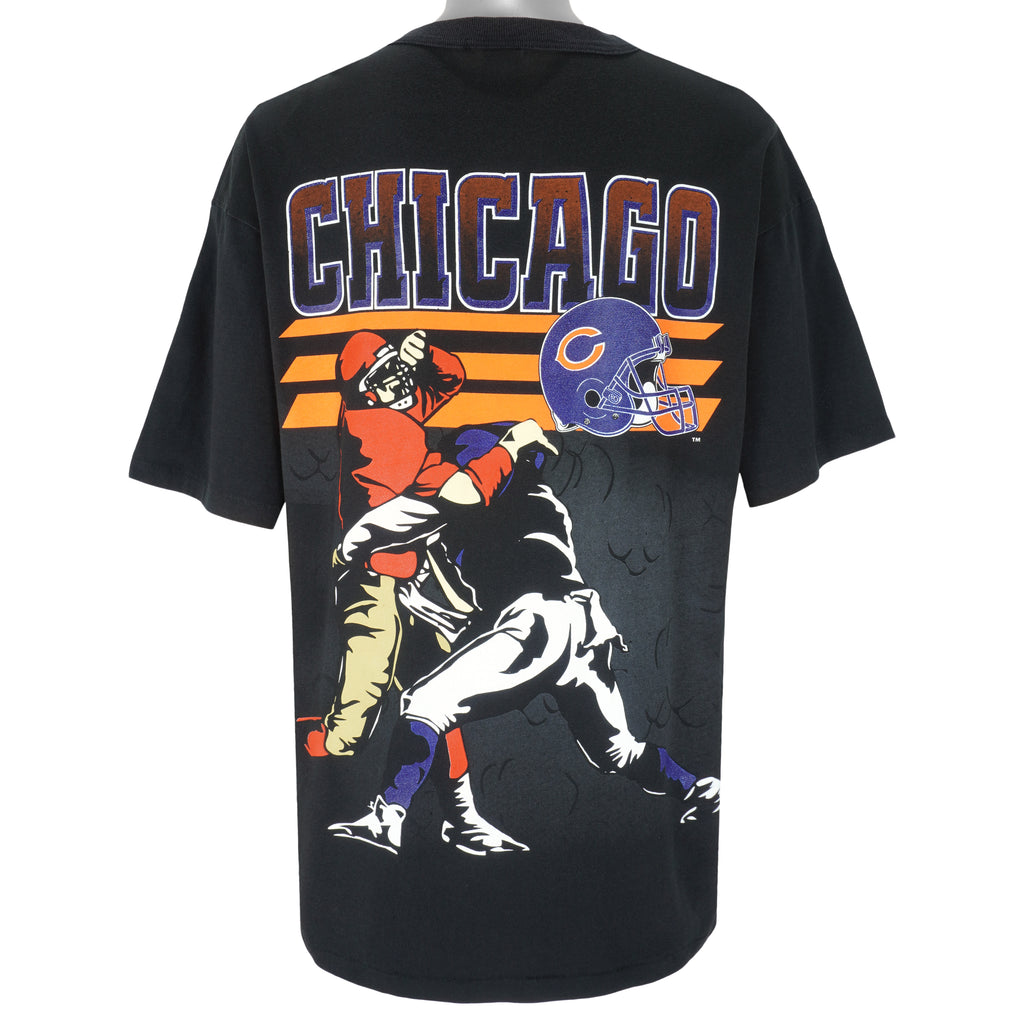 Vintage NFL (Teamwork) - Chicago Bears Single Stitch T-Shirt 1990s X ...