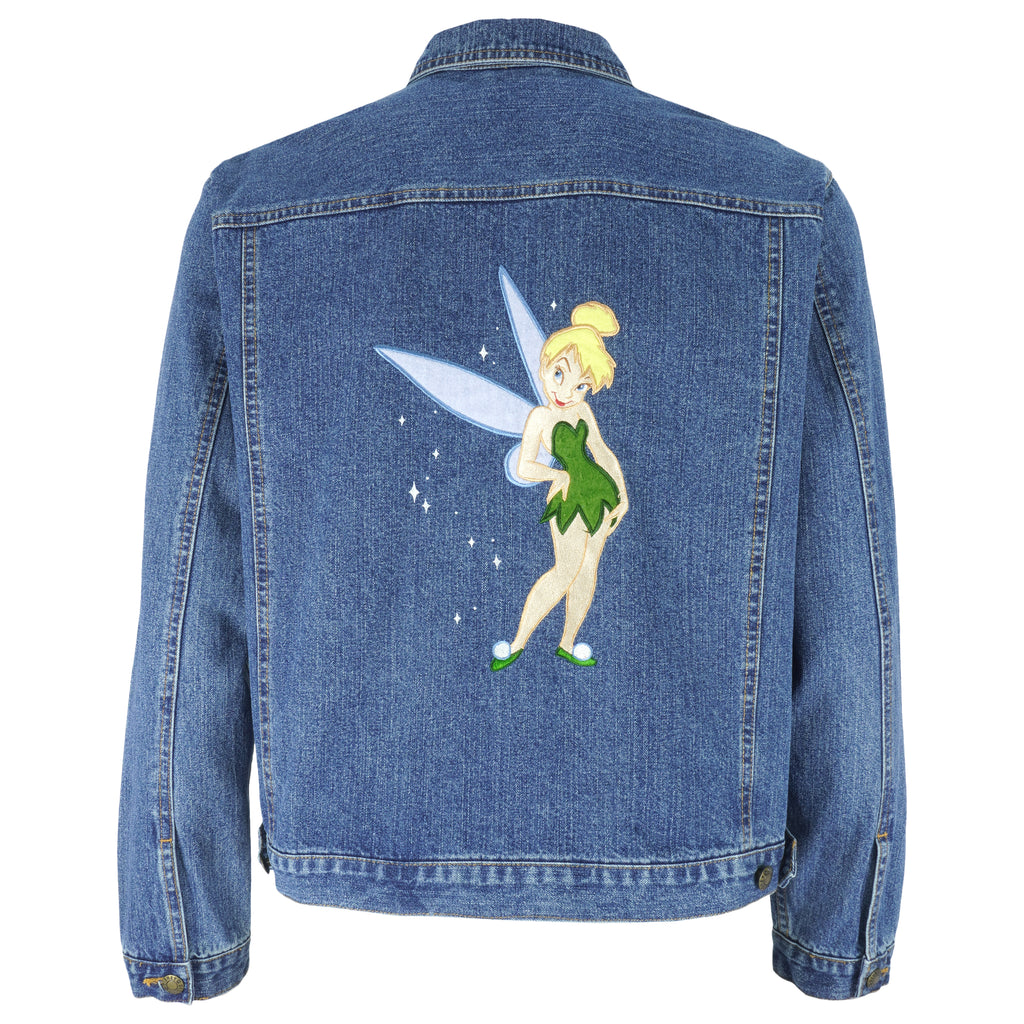 Vintage Disney - Tinker Bell Embroidered Denim Jacket 1990s Large ...