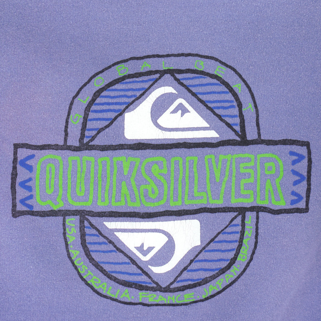 Vintage - Quicksilver International Turtleneck Sweatshirt 1990s Small ...