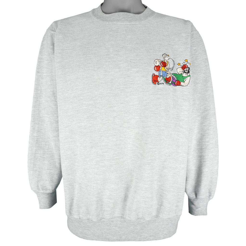 Vintage (Blitzz Studios) - Popeye VS Bluto Boxing Crew Neck Sweatshirt ...