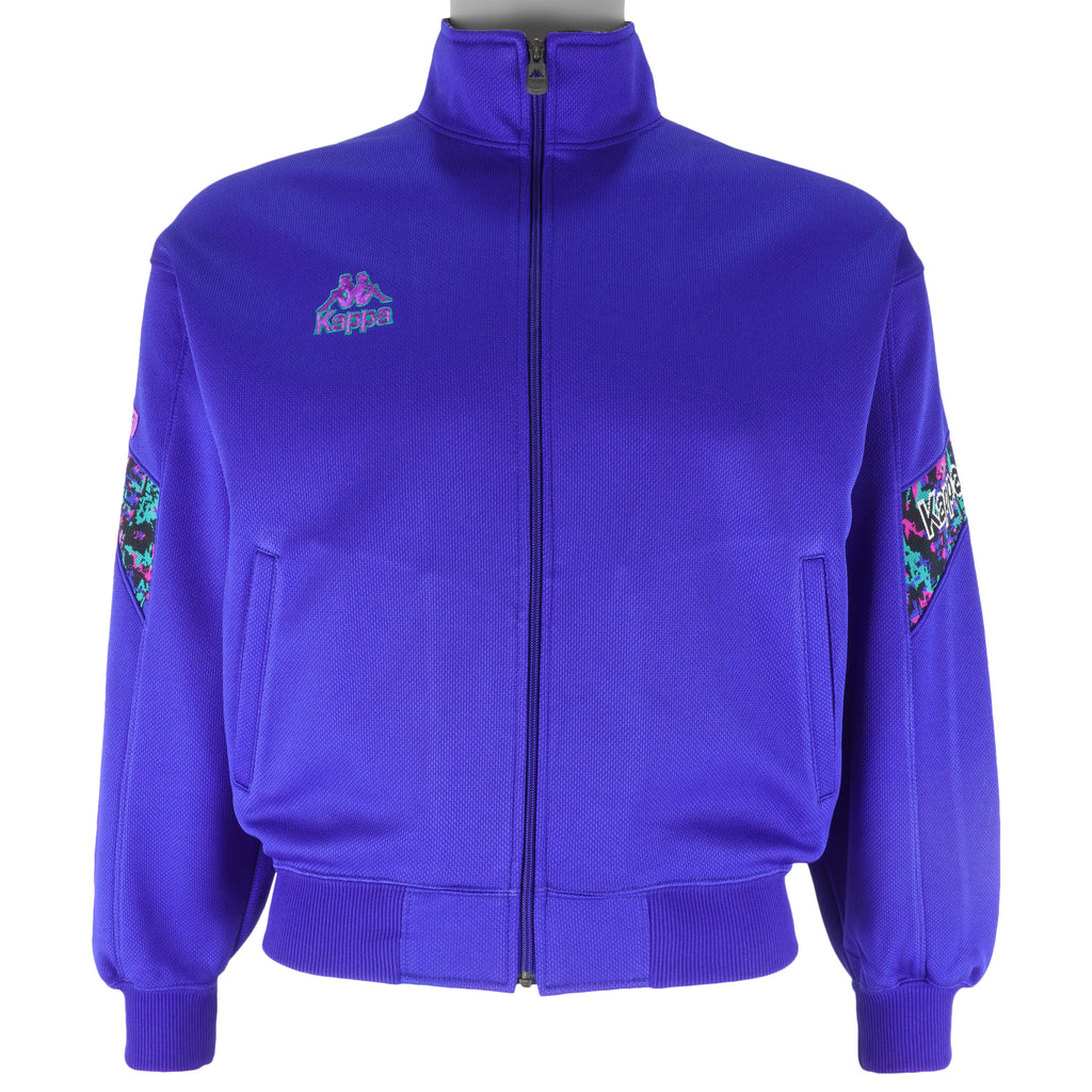 Vintage Kappa - Blue Embroidered Japanese Style Track Jacket 1990s ...