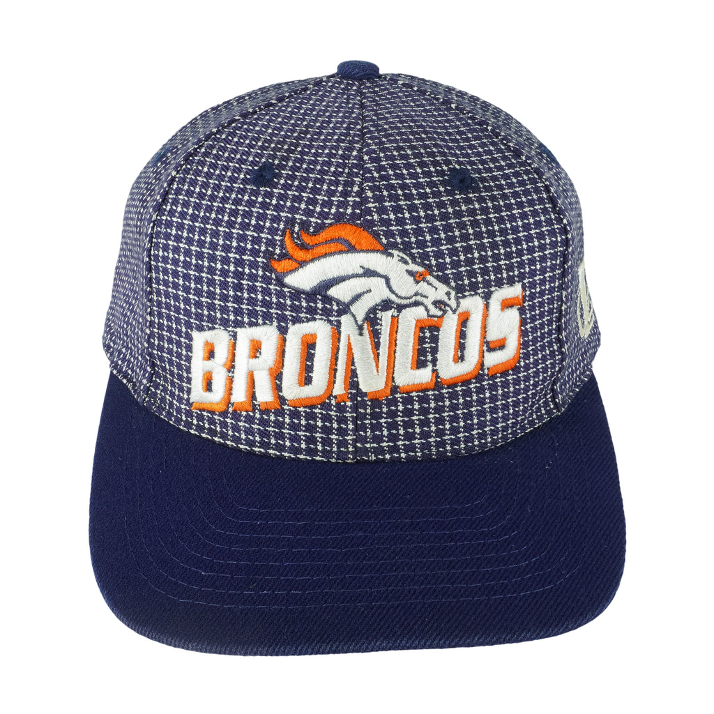 Vintage NFL (Logo Athletic) - Denver Broncos Embroidered Plaid Snapback ...